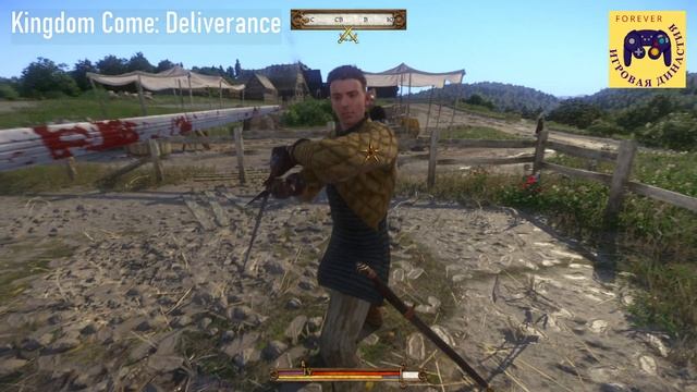 Kingdom Come Deliverance #6. Ратае - Поступление в стражу, тренировка с мечом и луком.