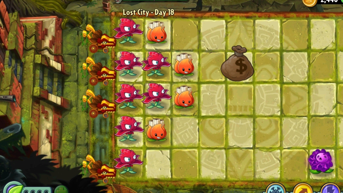 День 18 Затерянный город (Lost City) Plants vs Zombies 2