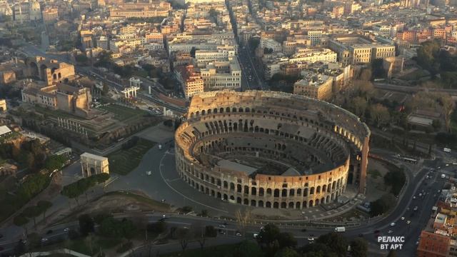 Релакс, спокойная музыка, клип город Рим, фоновая музыка 1080р