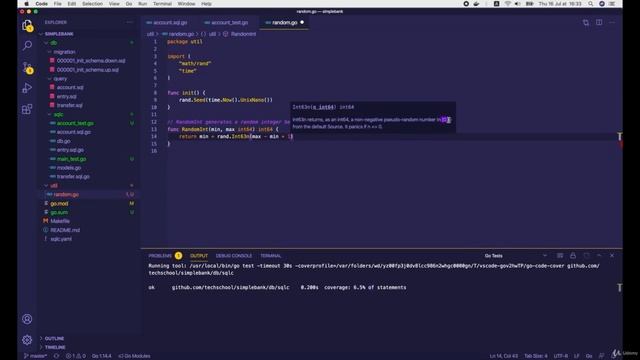 007 Напишите модульные тесты для CRUD базы данных со случайными данными на Golang