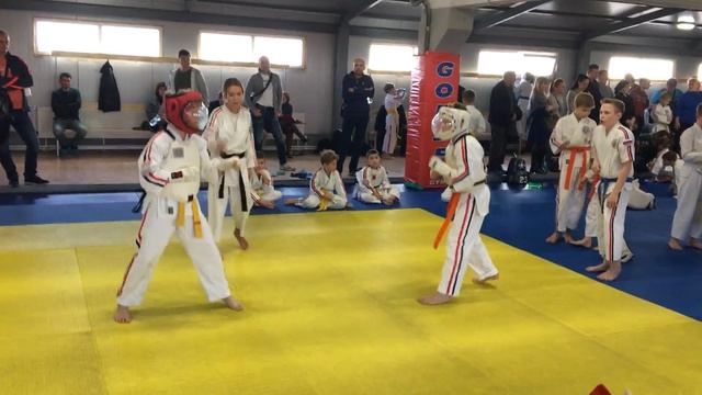 Турнир на призы СК Чемпион 22.10.2017 Петр Рыбас (белый шлем) 2 бой