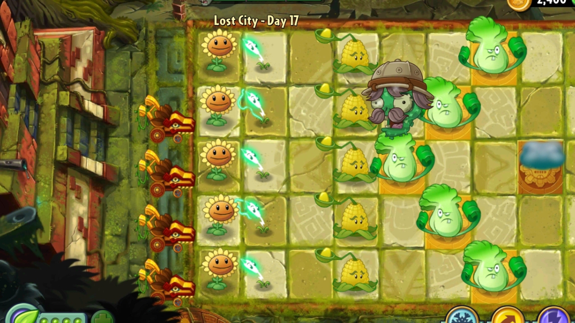 День 17 Затерянный город (Lost City) Plants vs Zombies 2