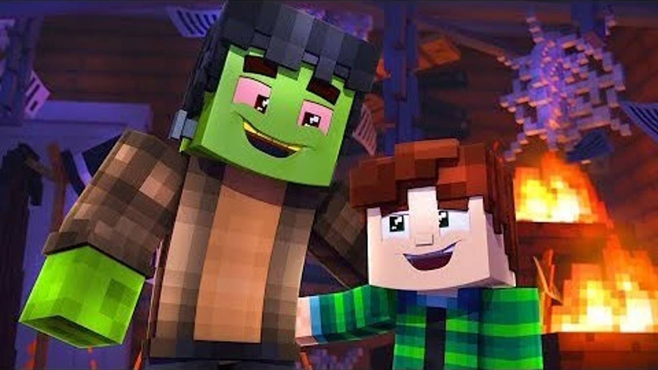 ДОБРОЕ ЧУДОВИЩЕ ФРАНКЕНШТЕЙНА! ДЕТСКИЕ КОШМАРЫ В МАЙНКРАФТ [перезалив]