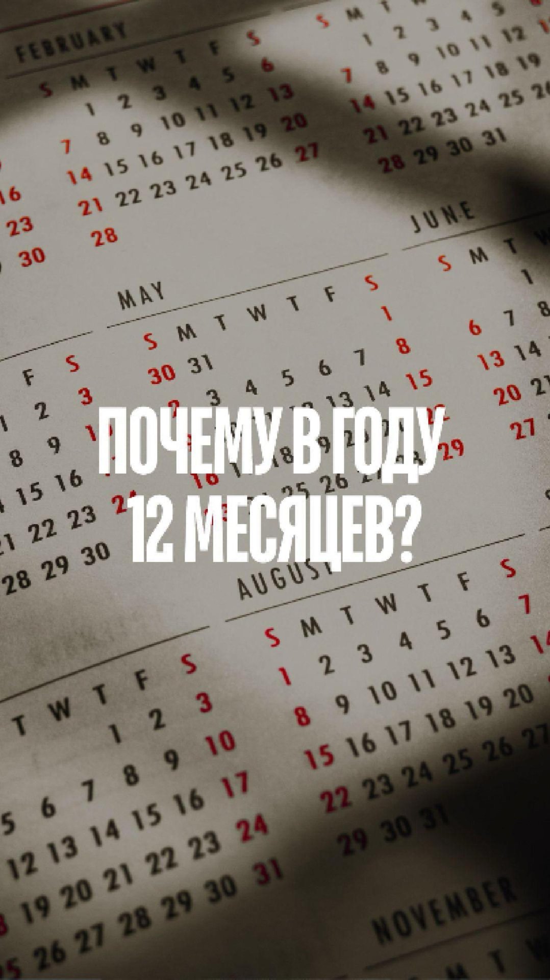 "Почему год делится именно на 12 месяцев? 🌙