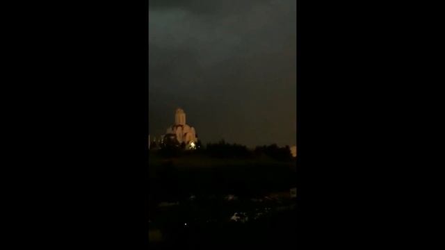 Гроза в Саратове 13 июля 2020