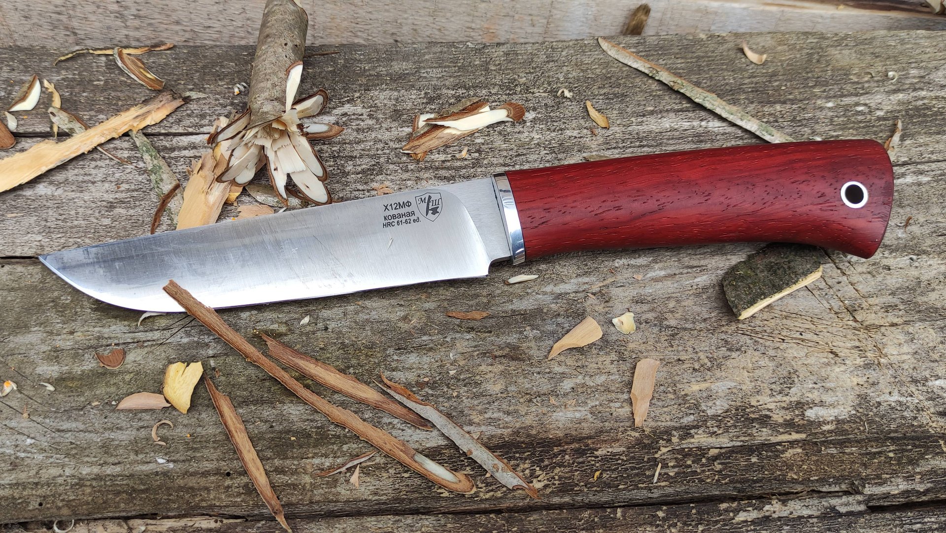 Распаковка и обзор ножа Алтай из стали Х12МФ от ножевой мастерской Шишулина Р.А.