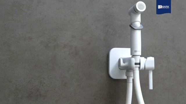 Смеситель Lemark Solo LM7165MW с гигиеническим душем, встраиваемый