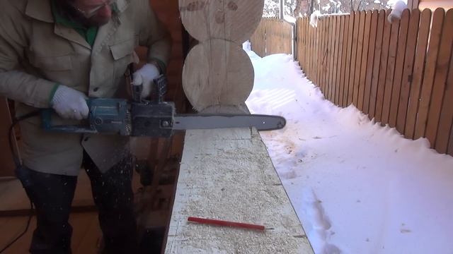 Окосячка  в рубленном доме