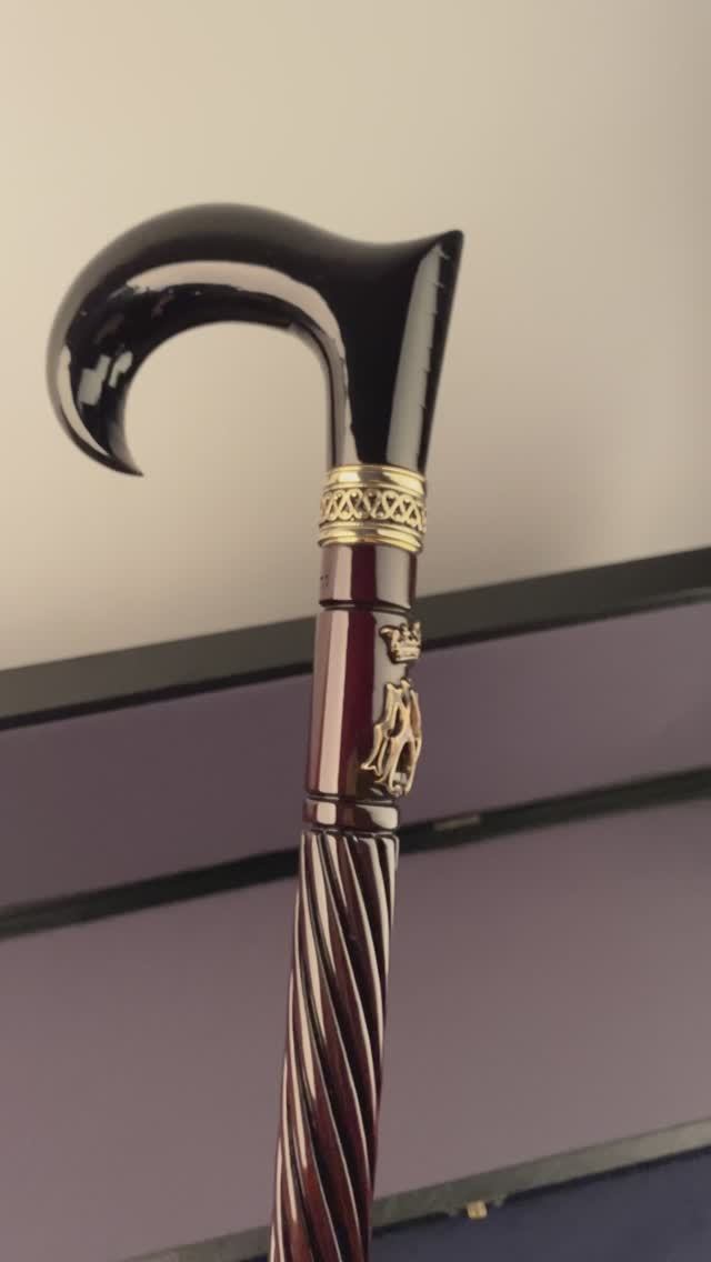 Трость на заказ Атташе Лакшери с монограммой / Мануфактура тростей Востротиных