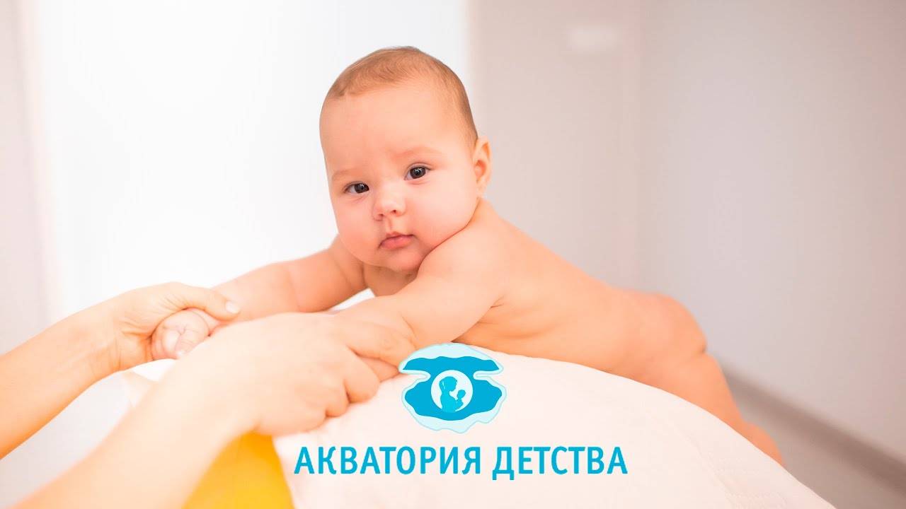 Занятия на фитболе с грудничком