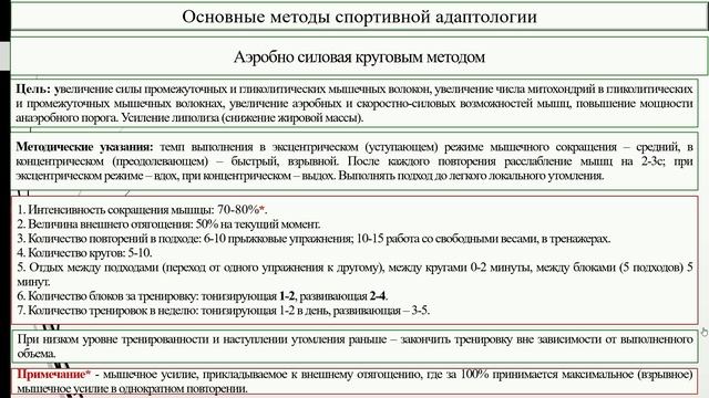 Метод АэС (аэробно-силовая тренировка круговым методом)