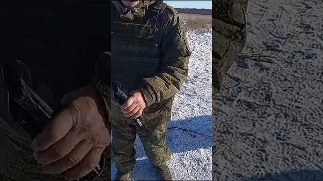 Воины Российской армии на тренировке