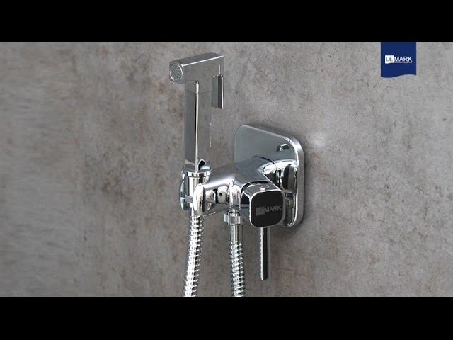 Смеситель Lemark Solo LM7173C с гигиеническим душем, встраиваемый