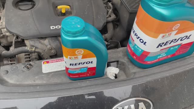 Масло Repsol Elite Neo 5W-30 через 5000 км в ДВС G4NA Kia Sportage QLE 4G