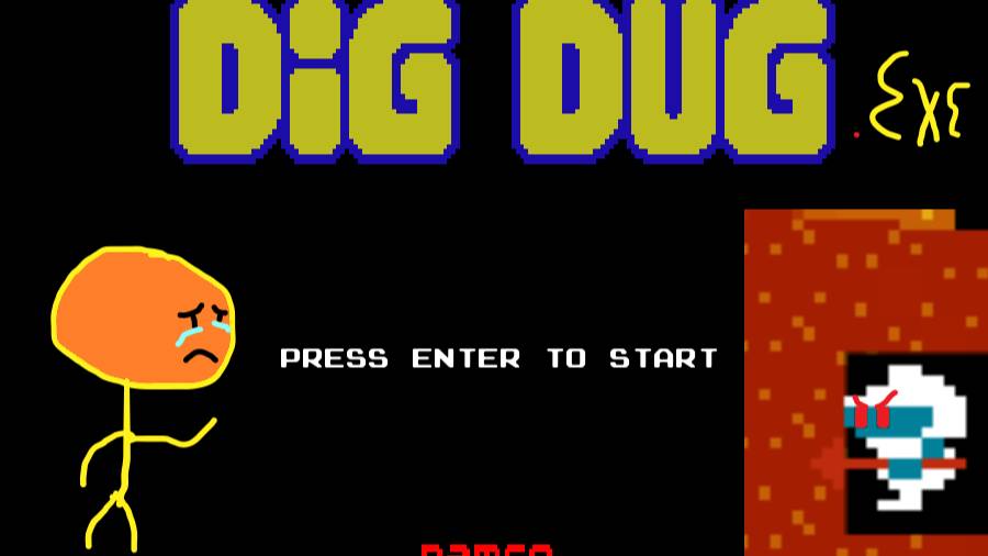 Dig Dug.exe Взломал мой экран взломал мой компьютер с монитором и снова удалил папку с rarом