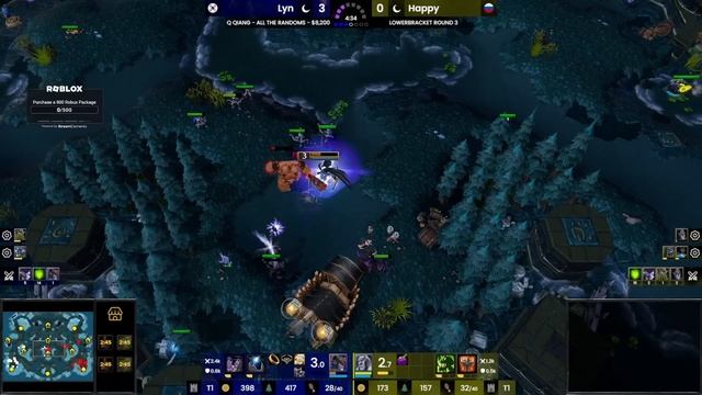 WC3 _ LB Round 3 _ [NE] Happy vs Lyn [RDM] _ Warcraft 3 All-Star League - Q Qiang Cup - Season 2