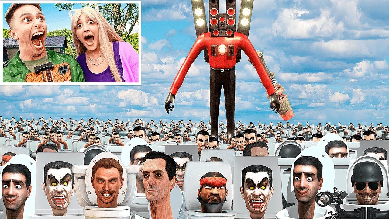 Мой ДРОН СНЯЛ СКИБИДИ ТУАЛЕТ vs МЕГА СПИКЕРМЕН