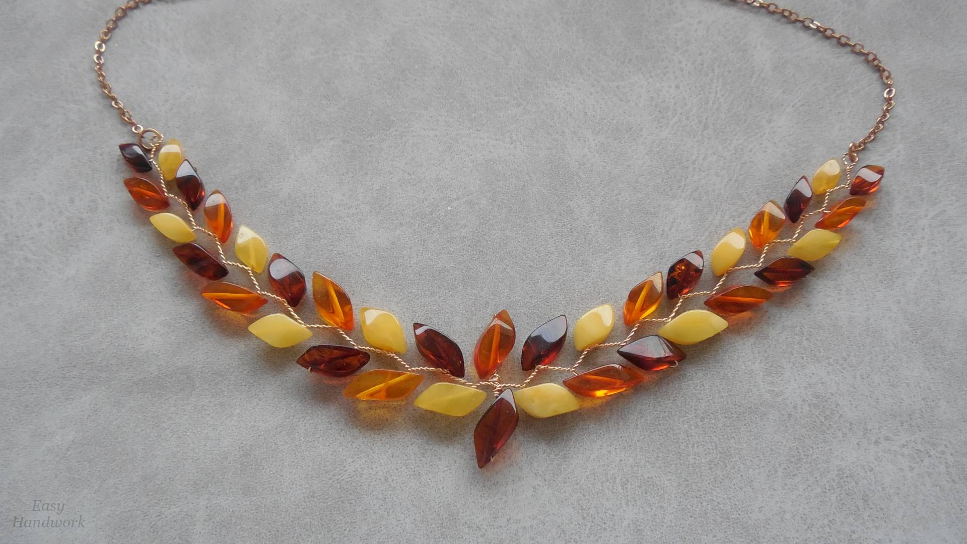 Колье из бусин янтаря. Ответы на вопросы зрителей. Часть 4