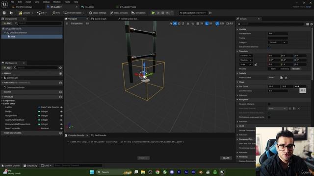 16 - 16Get height of side rung with node