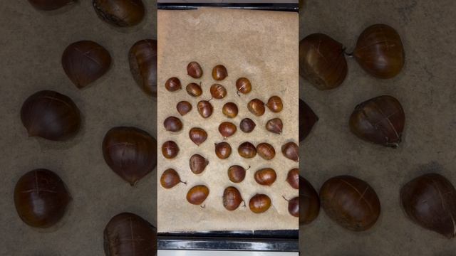 Как запечь каштаны.