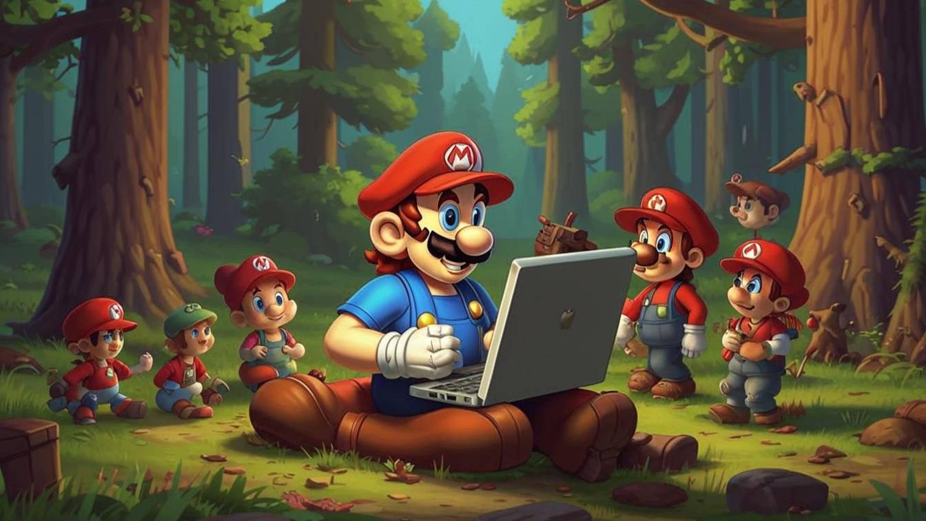Мультфильм "Марио и волшебный ноутбук"
