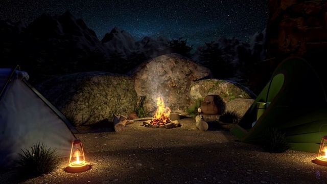 Костер 3D Для тех кто любит спать у костра