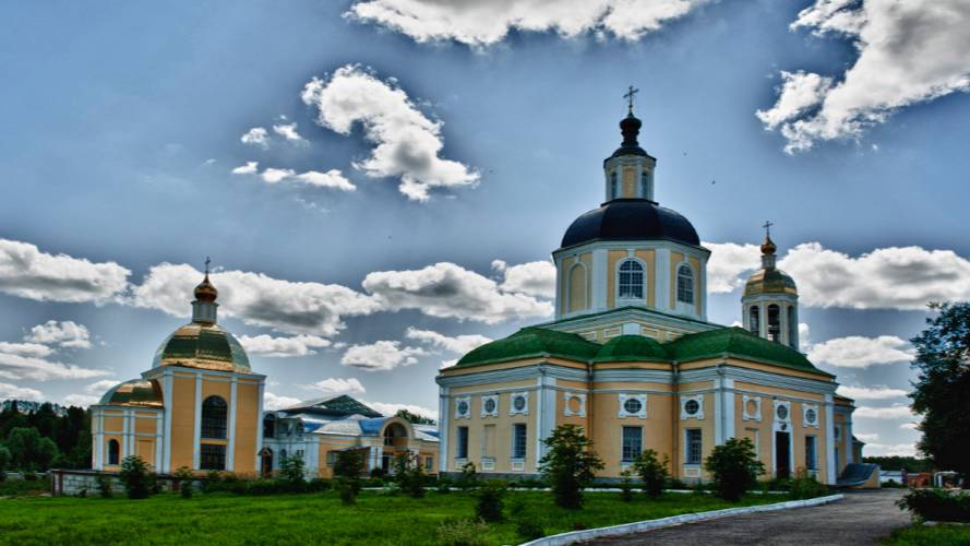 Мужской монастырь Спаса Нерукотворного пустынь. Калужская область. Козельский район. Село Клыково.