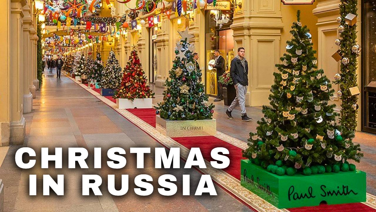 Christmas Tree Hunting in a Luxury Moscow Shopping Mall