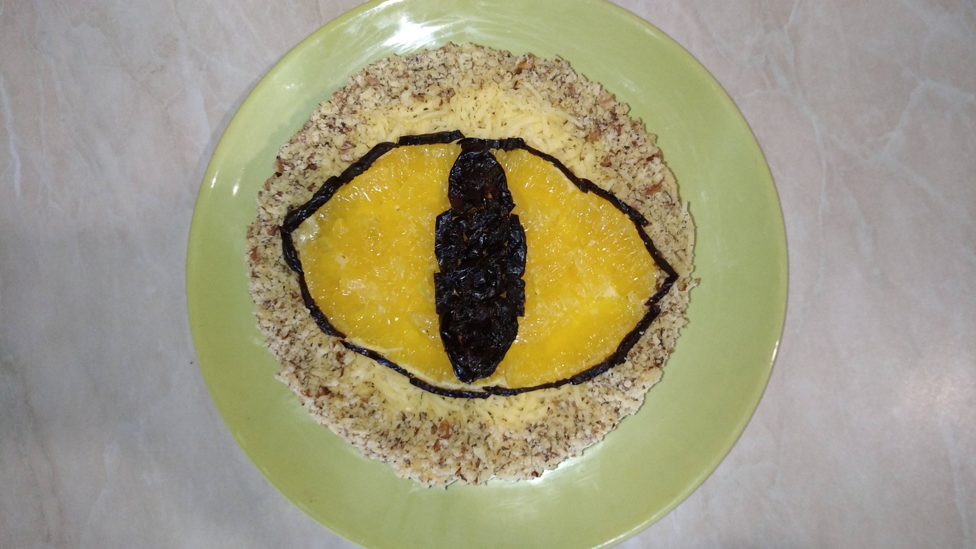 Салат "Глаз змеи". Новогодние рецепты. Рецепты на новогодний стол 2025. Салат на новый год 2025