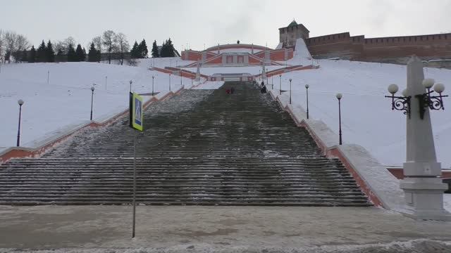 Нижний Новгород зимой: дневная обзорка.