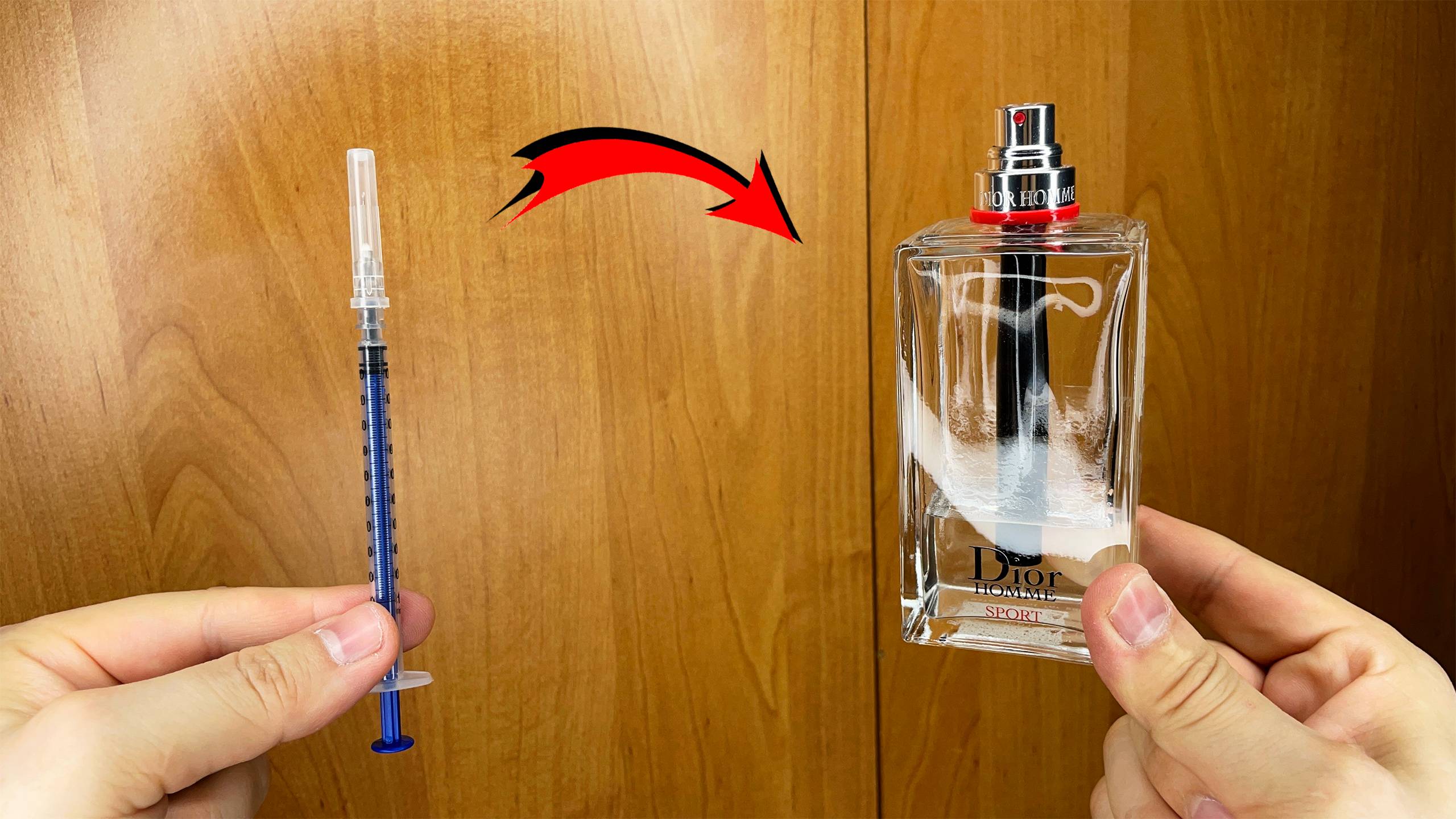 Как ПЕРЕЛИТЬ ТУАЛЕТНУЮ ВОДУ DIOR HOMME SPORT из большого флакона в маленький пробник? Любой парфюм!