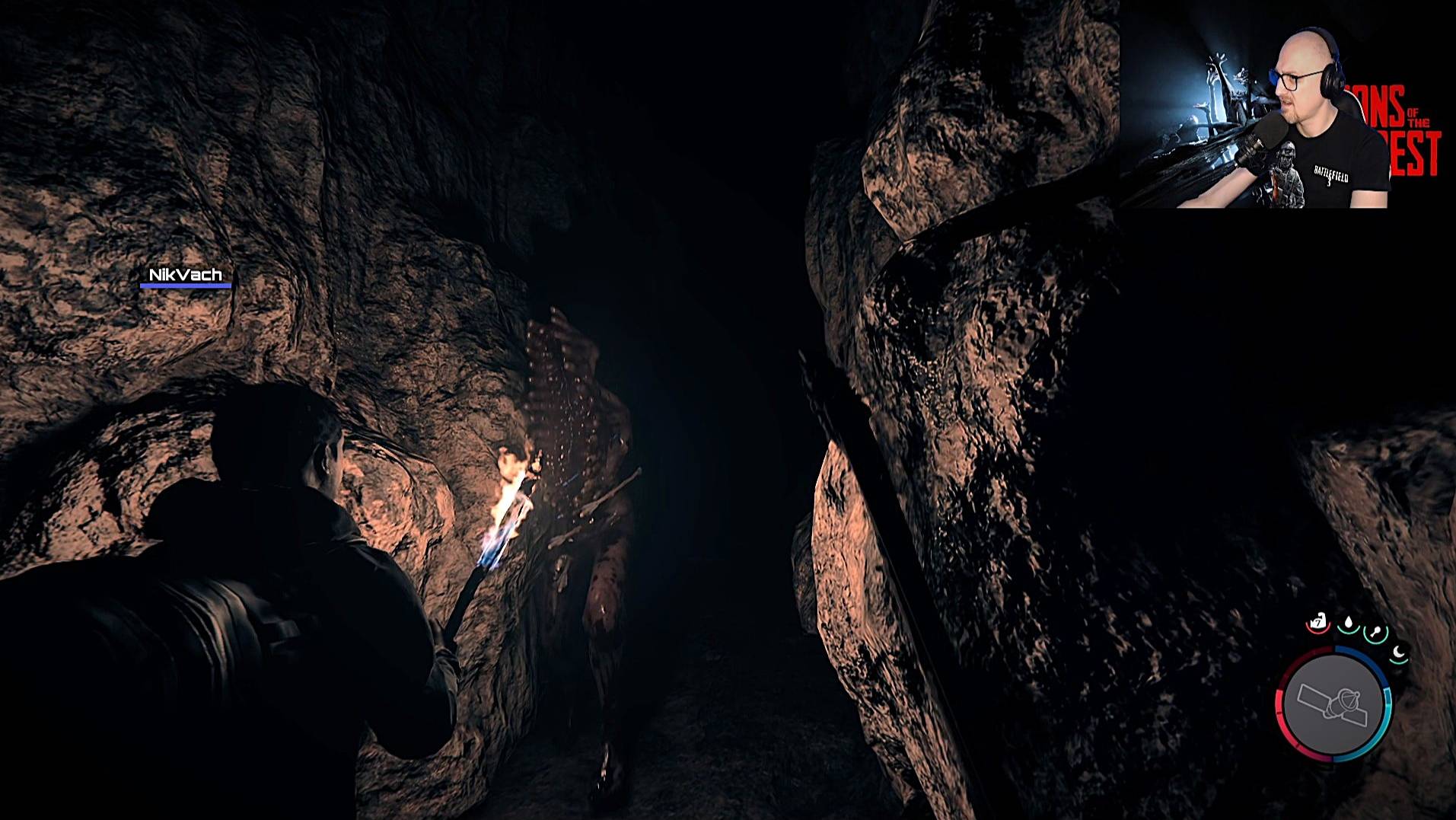 Первый поход в бункер. Крипота в пещерах №4 - coop (Sons Of The Forest)