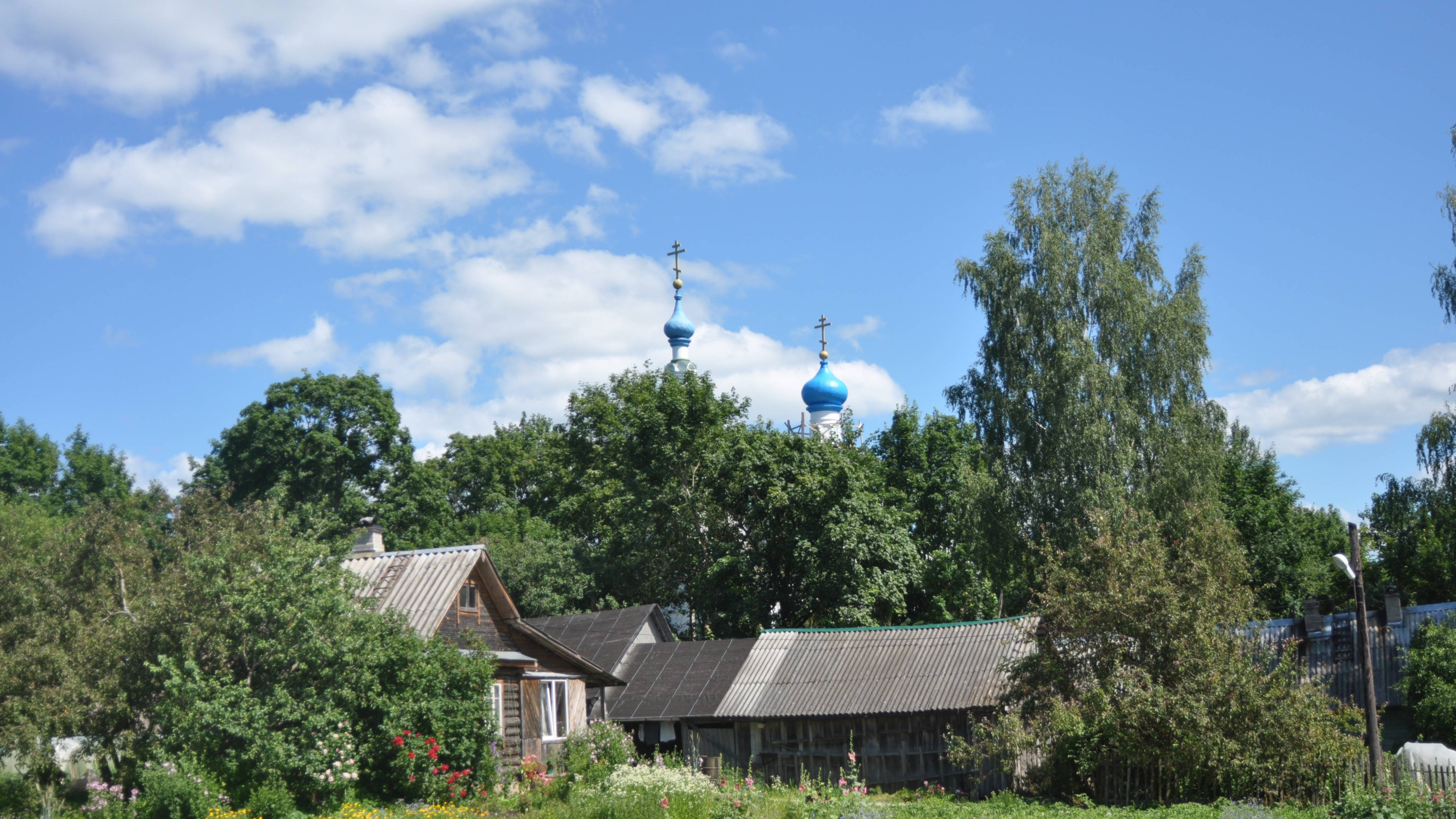 Деревня и Церковь в Голубково