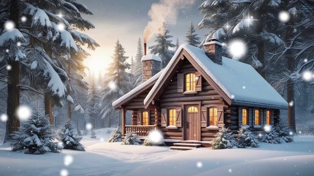 Волшебная музыка ЛЮТНИ и ЦИМБАЛ| Красивый дом | Зимний лес.