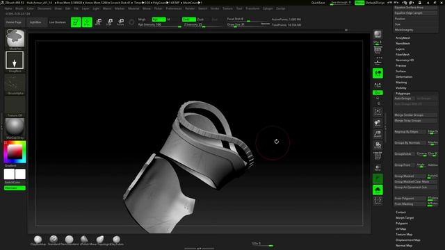 Hulk-Vol 2- 15  Detailing_the_plates_of_the_right_arm_part02