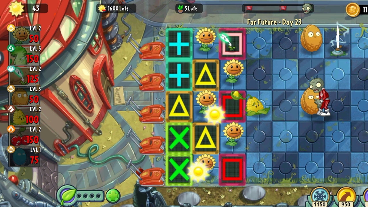 День 23 Далекое будущее (Far Future)/ Растения против Зомби 2