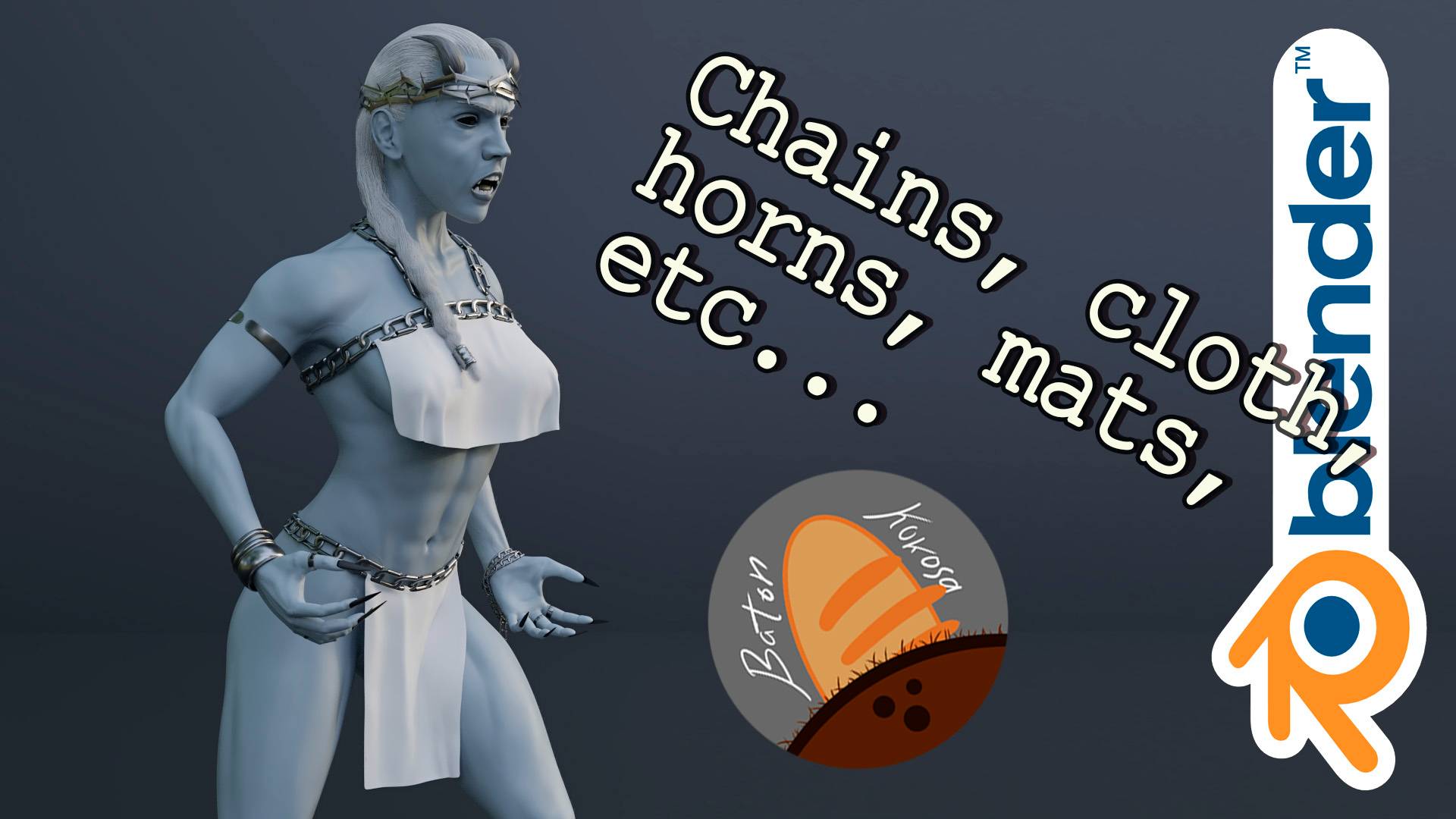 DemonGirl - Finals, chains and crown. Финал, цепи и корона.