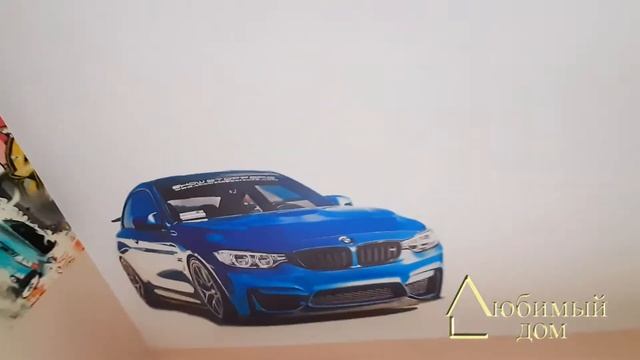 Натяжные потолки  Ярославль в Ярославле квартира с фотопечатью