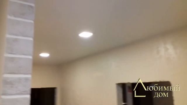 Натяжные потолки Ярославль Двухуровневый натяжной потолок "Любимый дом" (28 углов)