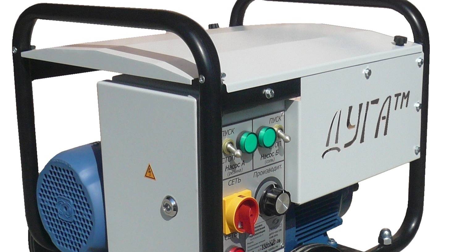 Оборудование для жидкой резины Дуга® - гидроизоляция примыканий кровли