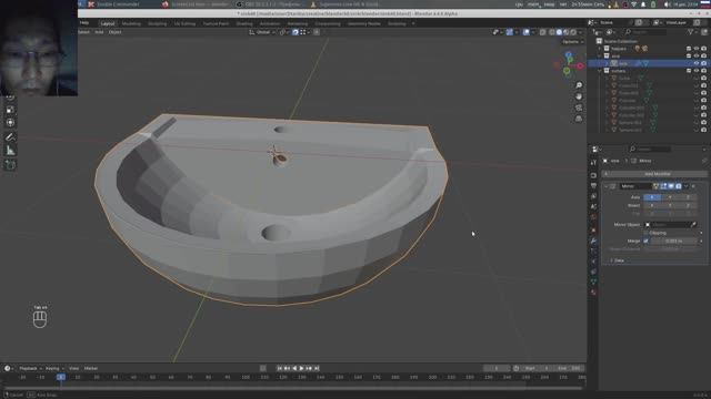 Дизайн раковины [Sink design] - blender3d