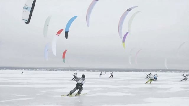 Соревнования по сноукайтингу "Онежский ветер"