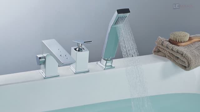 Смеситель на борт ванны CONTEST LM5845СW