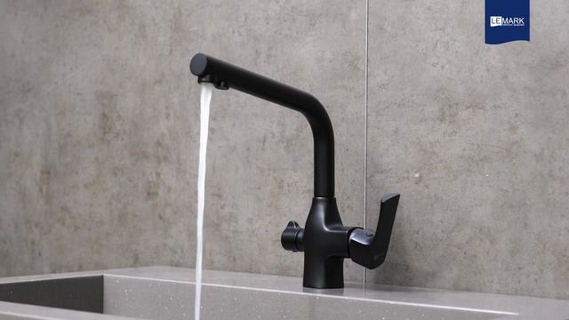 Смеситель Lemark Ursus LM7258BL для кухни с подключением к фильтру с питьевой водой