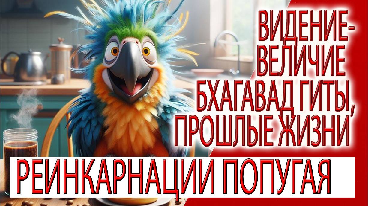 Видение - Величие Бхагавад гиты, прошлые жизни и реинкарнация попугая!