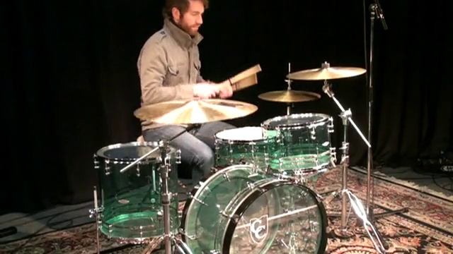 Green Accrylic Drum Kit