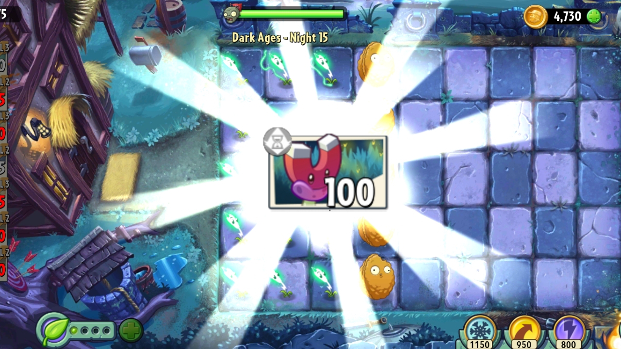 Ночь 15 Тёмные Века (Dark Ages) Plants vs. Zombies 2