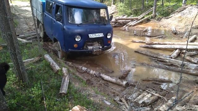 Уаз 39094 и лесная дорога UAZ 39094 forest road