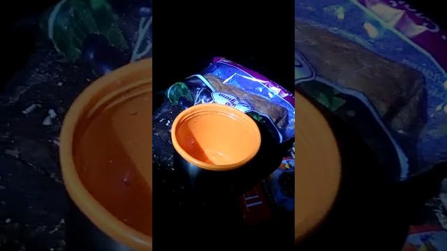 Печка щепочница  Готовим первый чай