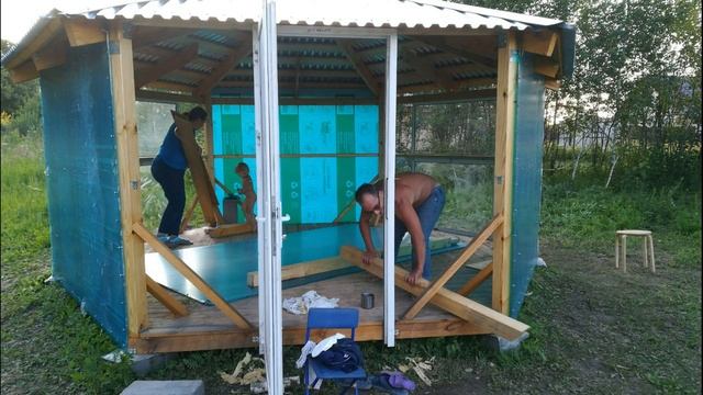 Строим медитативную беседку (лето 2019)